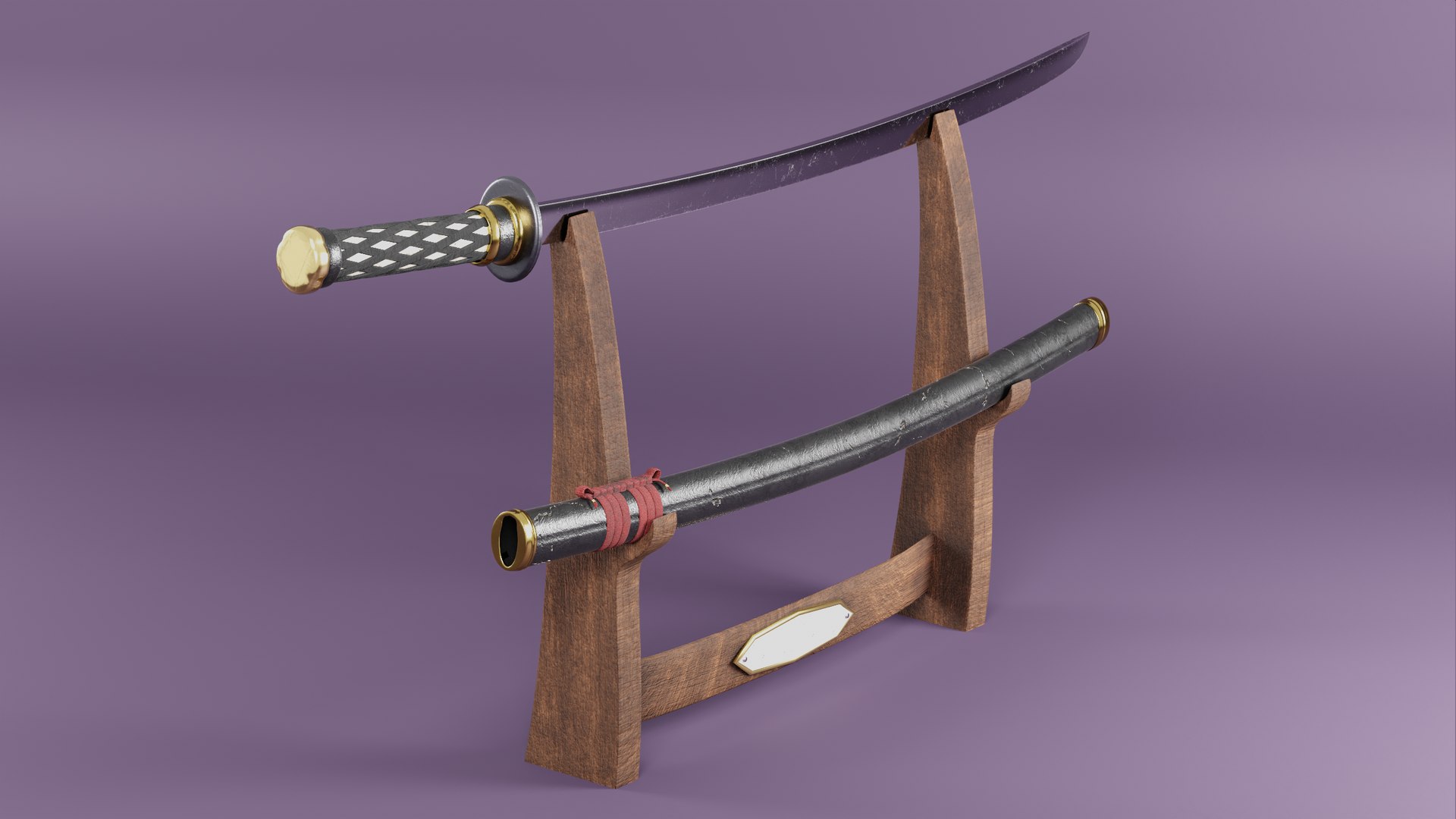 Katana Sword 3D model - TurboSquid 1835749