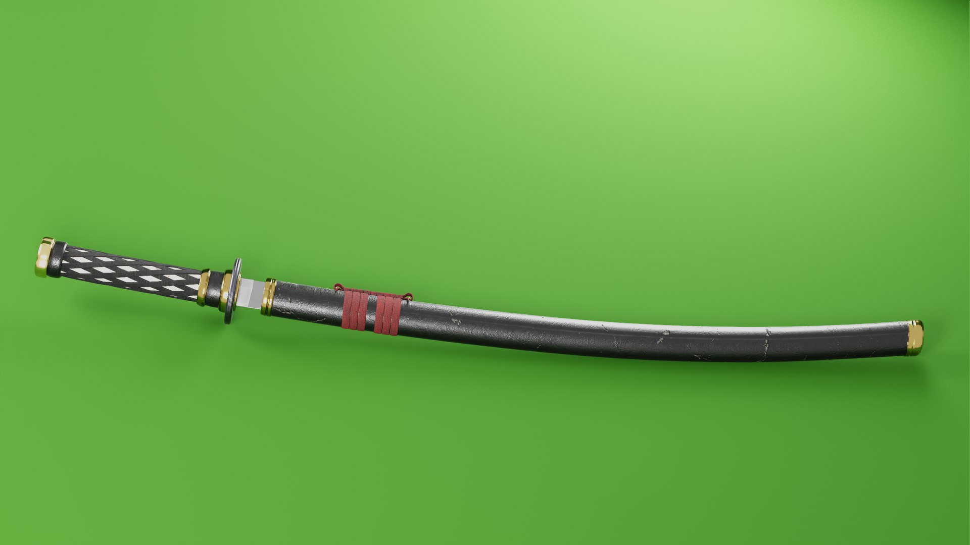 Katana Sword 3D model - TurboSquid 1835749