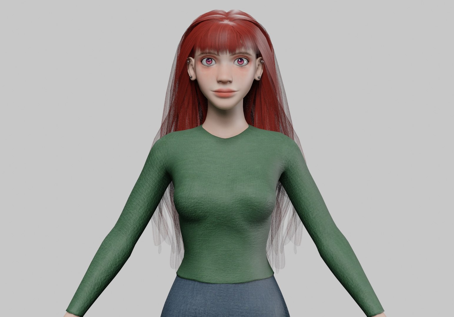 Lovely Cute Woman V32625 3D Model - TurboSquid 2265589