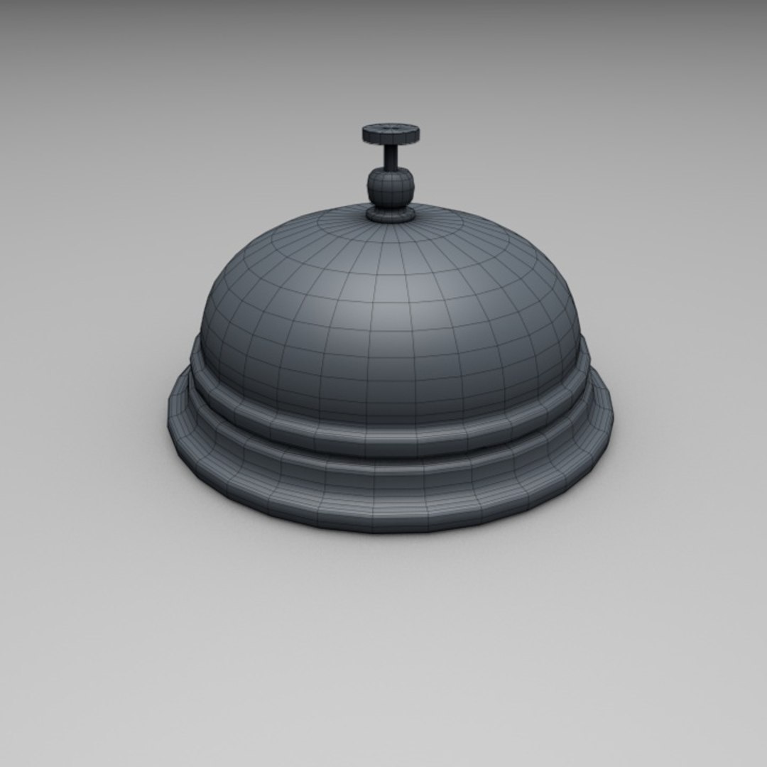 3d Model Of Desk Bell