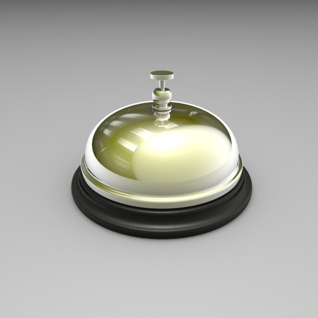3d Model Of Desk Bell