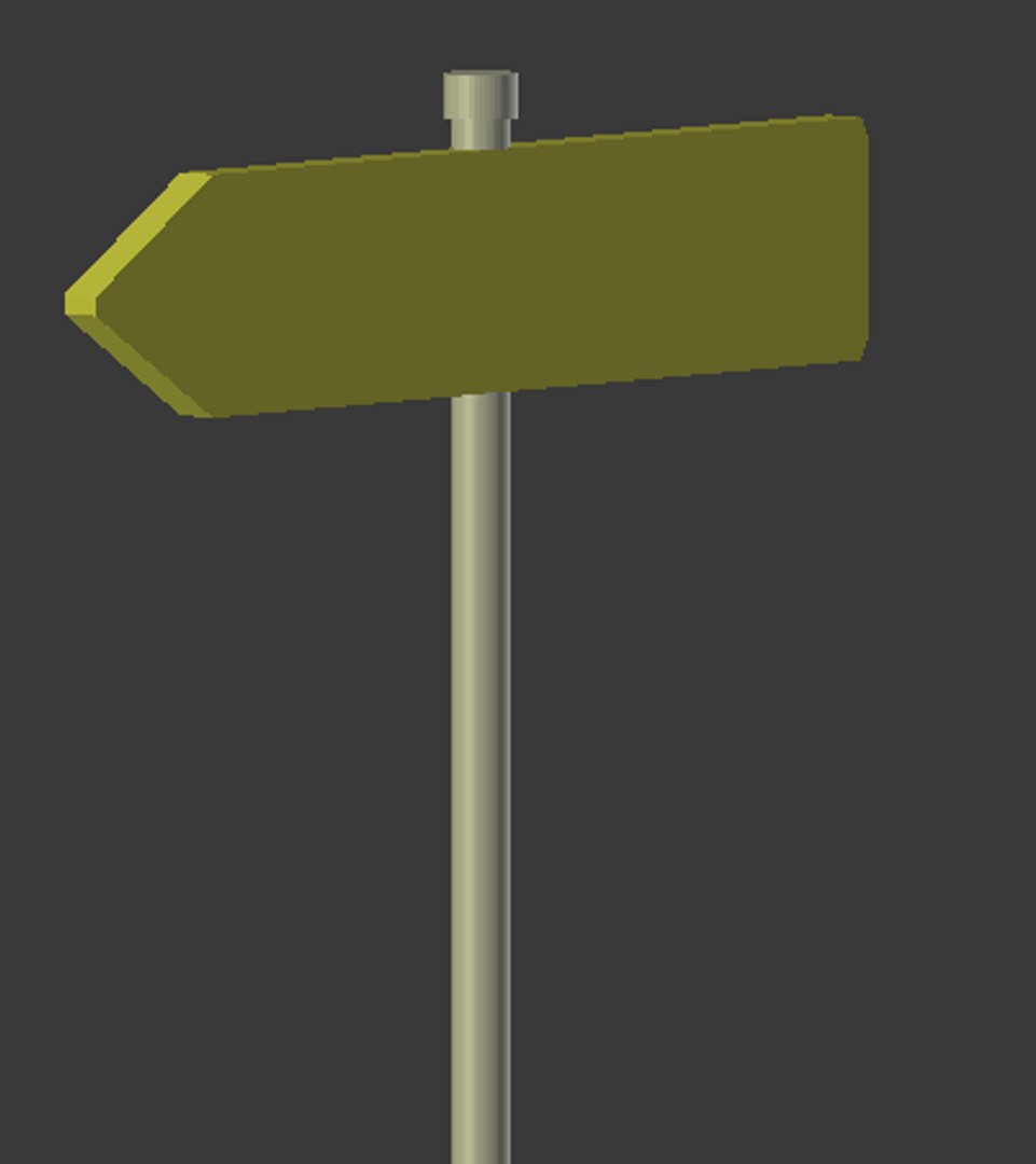 Indicator Sign 3D - TurboSquid 1299938