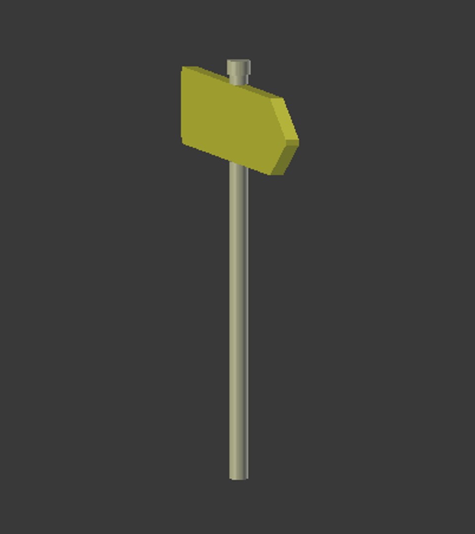 Indicator Sign 3D - TurboSquid 1299938