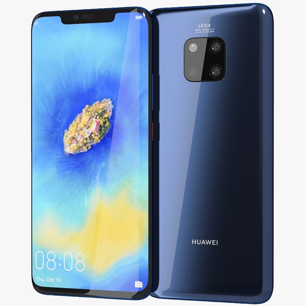 modelo 3d Huawei Mate 20 Pro Midnight Blue - TurboSquid 1337994