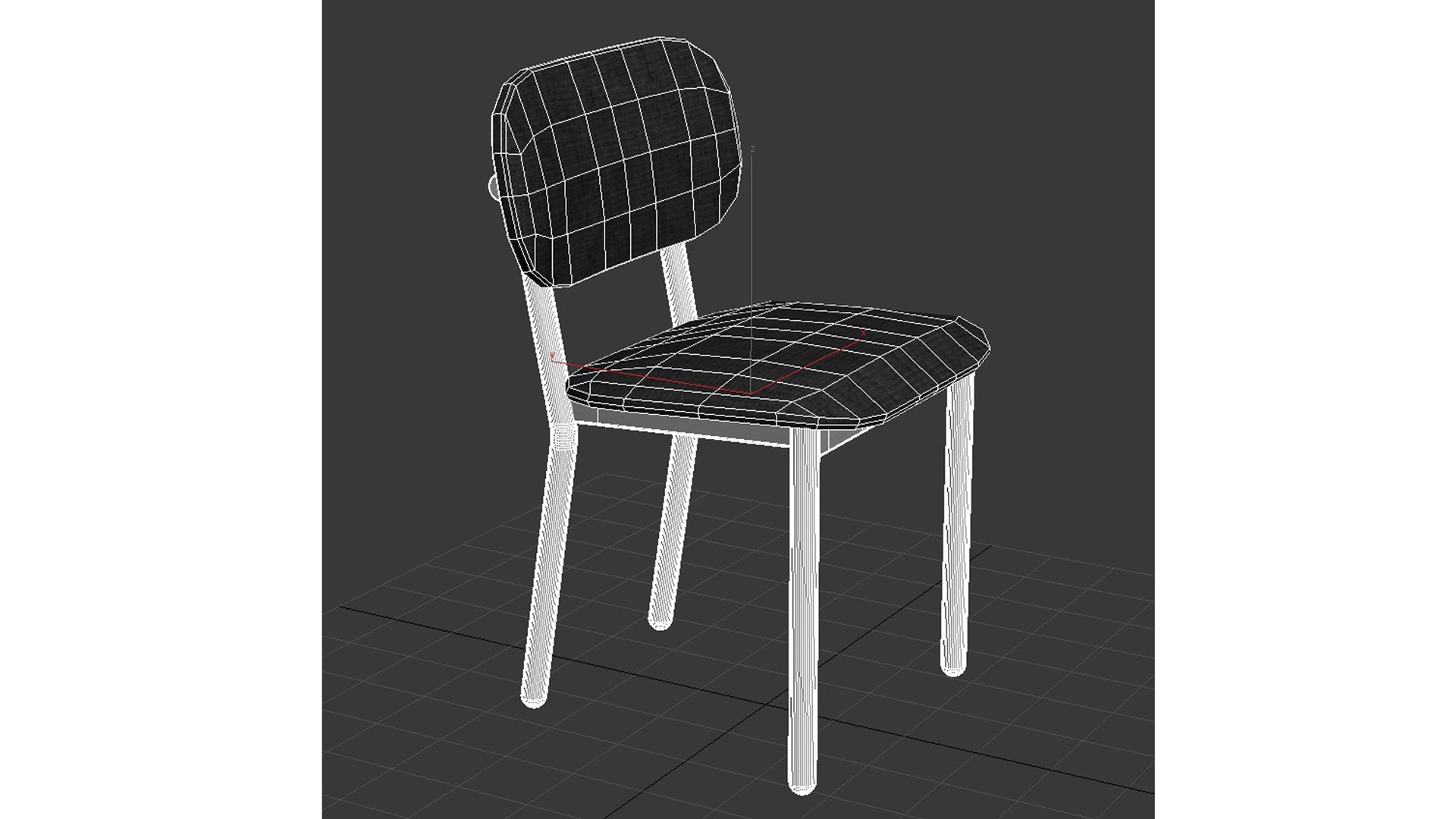 Grand Rapids Chair Ferdinand Black Chair 3D Model - TurboSquid 2050986