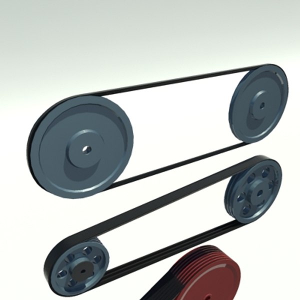 3d model pulley belt