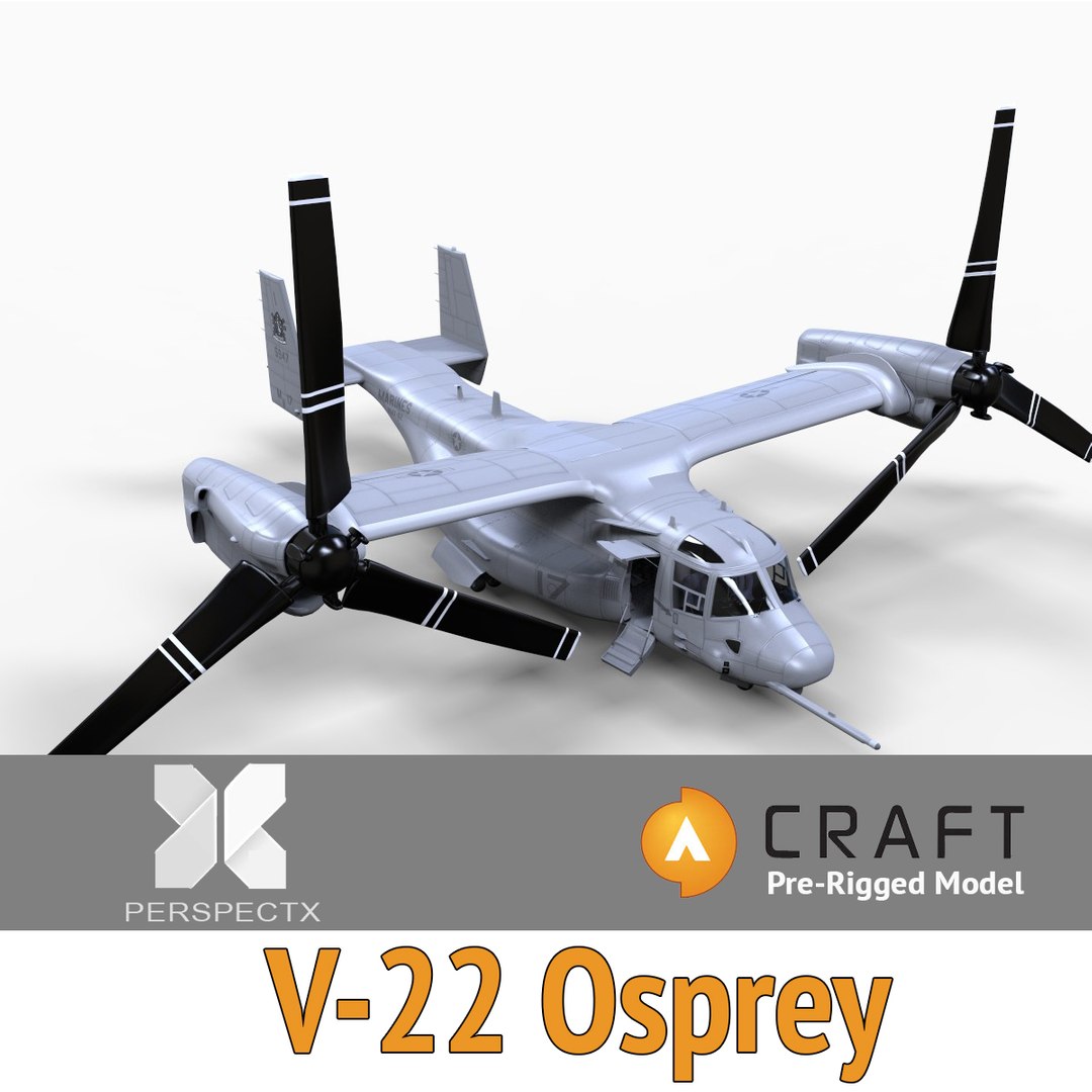 3d Pre-rigged Osprey Craft Director Model