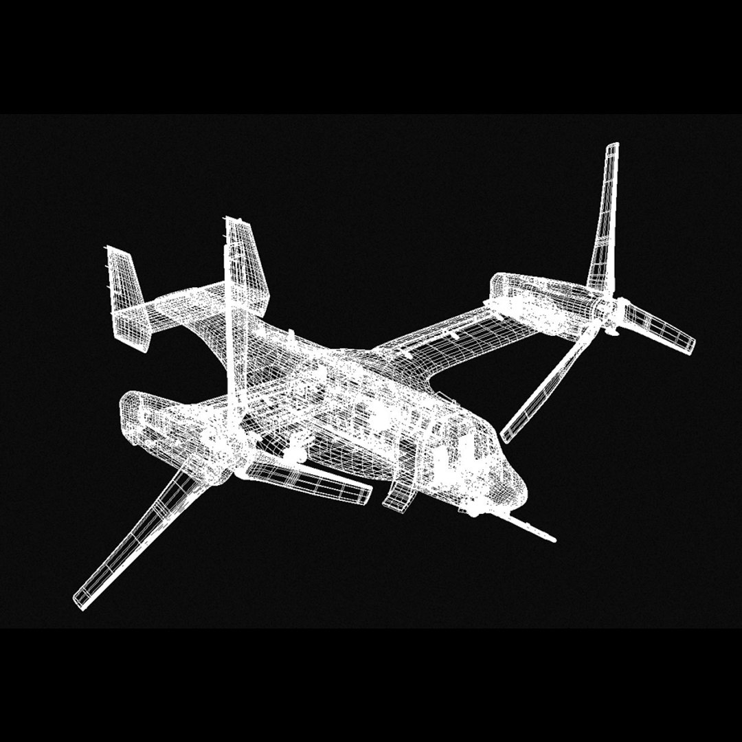 3d Pre-rigged Osprey Craft Director Model