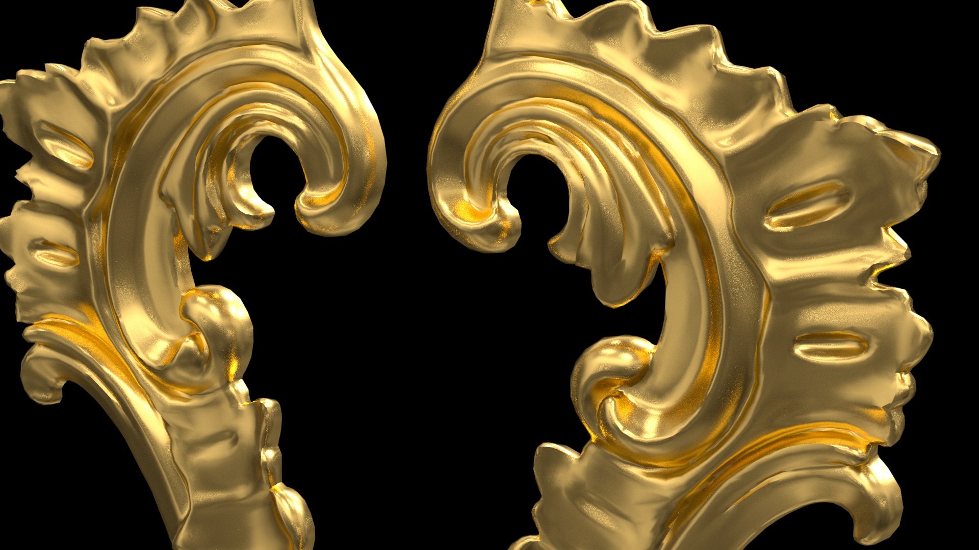 3D Plaster Decorative Bow DS384 - TurboSquid 2384941