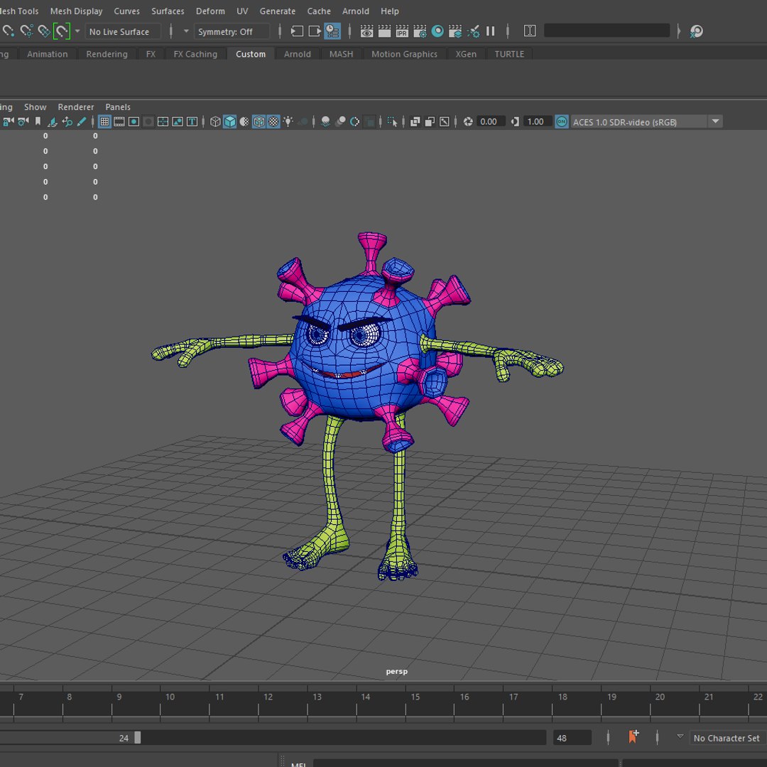 3D Virus Cartoon Model - TurboSquid 2317124