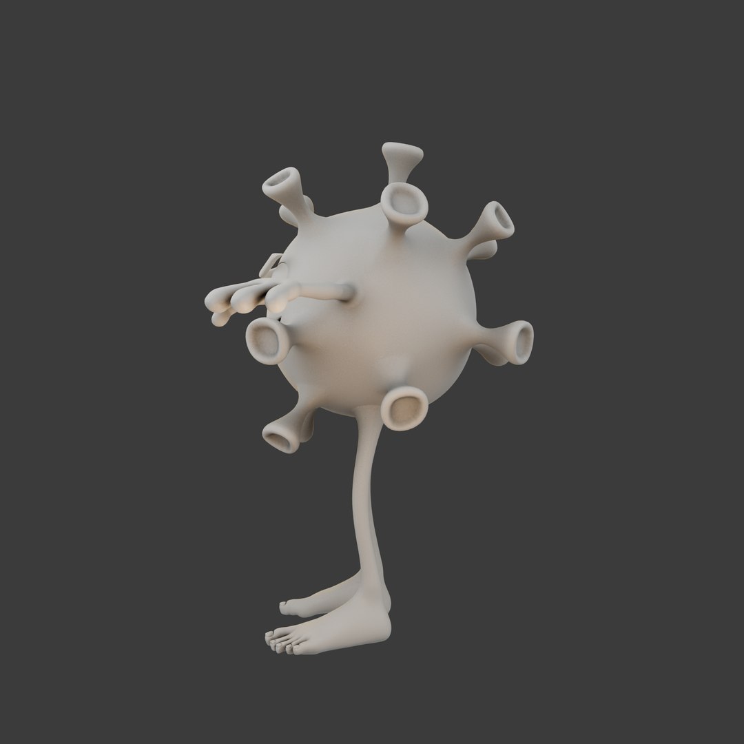 3D Virus Cartoon Model - TurboSquid 2317124