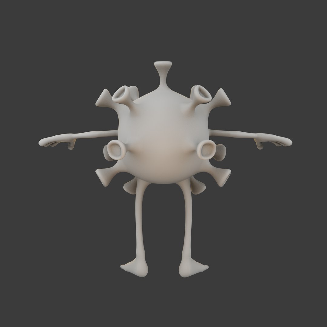 3D Virus Cartoon Model - TurboSquid 2317124
