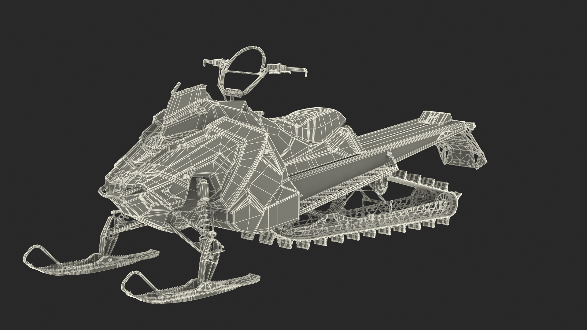 3D Polaris Sled Red Rigged Model - TurboSquid 2054584