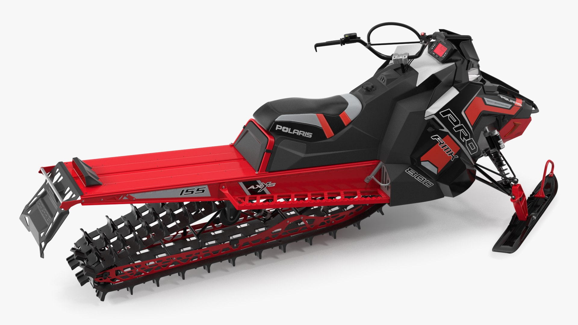 3D Polaris Sled Red Rigged Model - TurboSquid 2054584