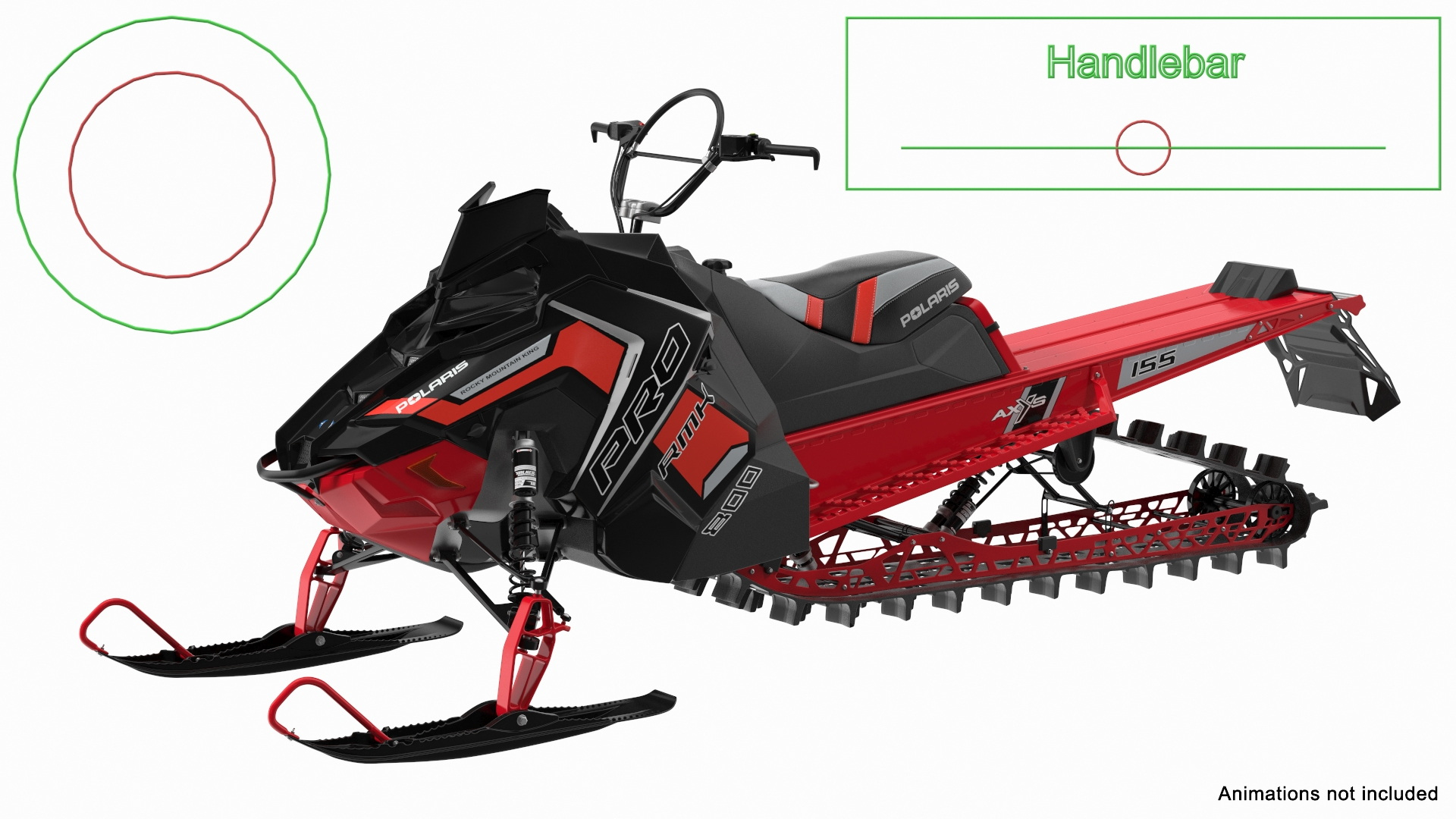 3D Polaris Sled Red Rigged Model - TurboSquid 2054584