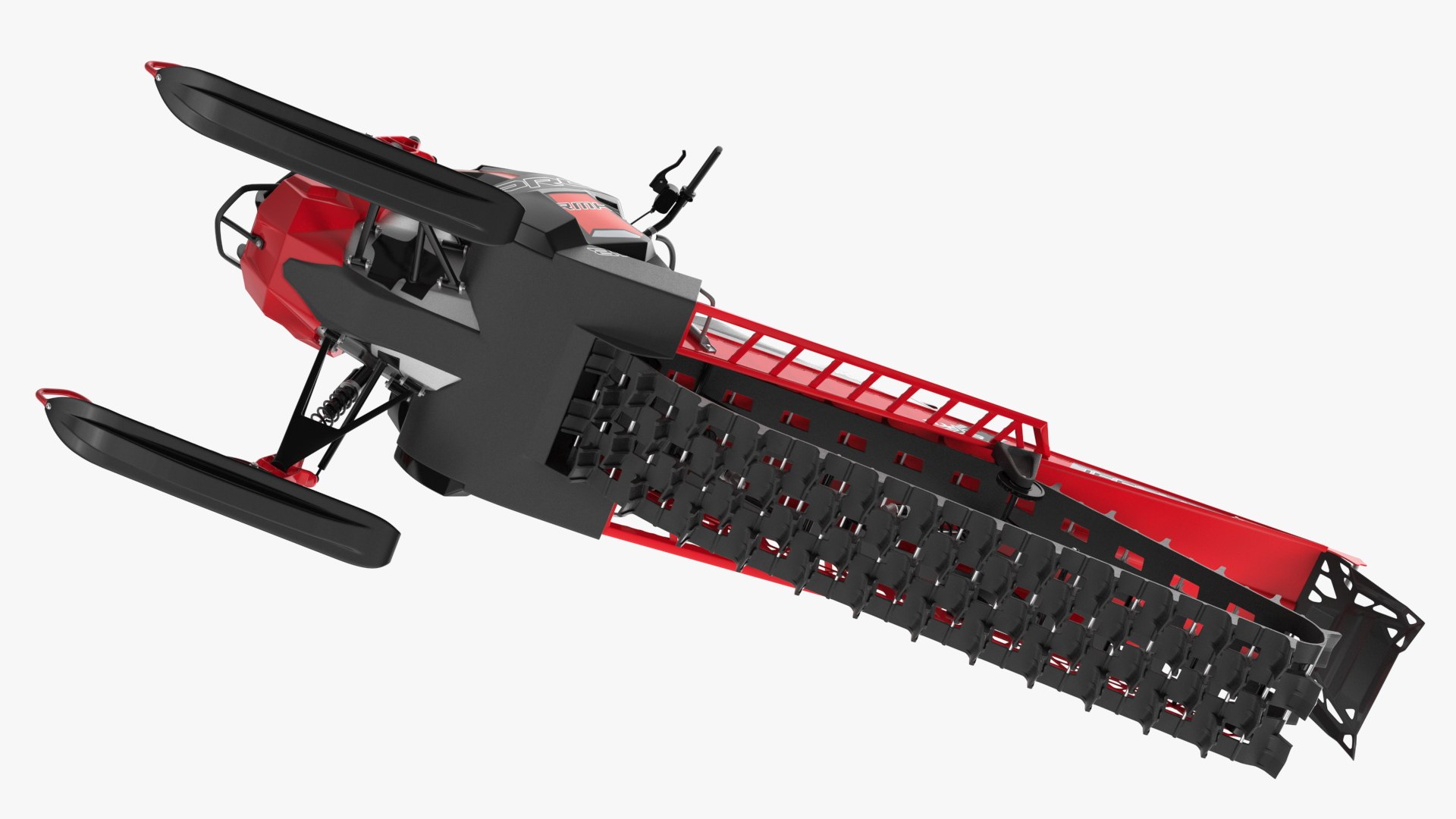 3D Polaris Sled Red Rigged Model - TurboSquid 2054584