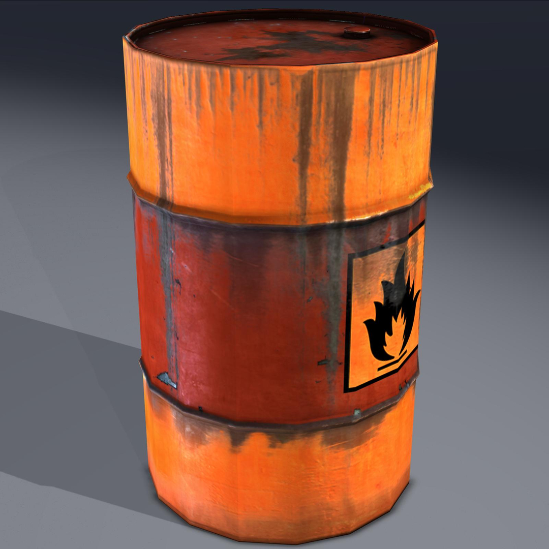 3d Barrel Flammable Explosive