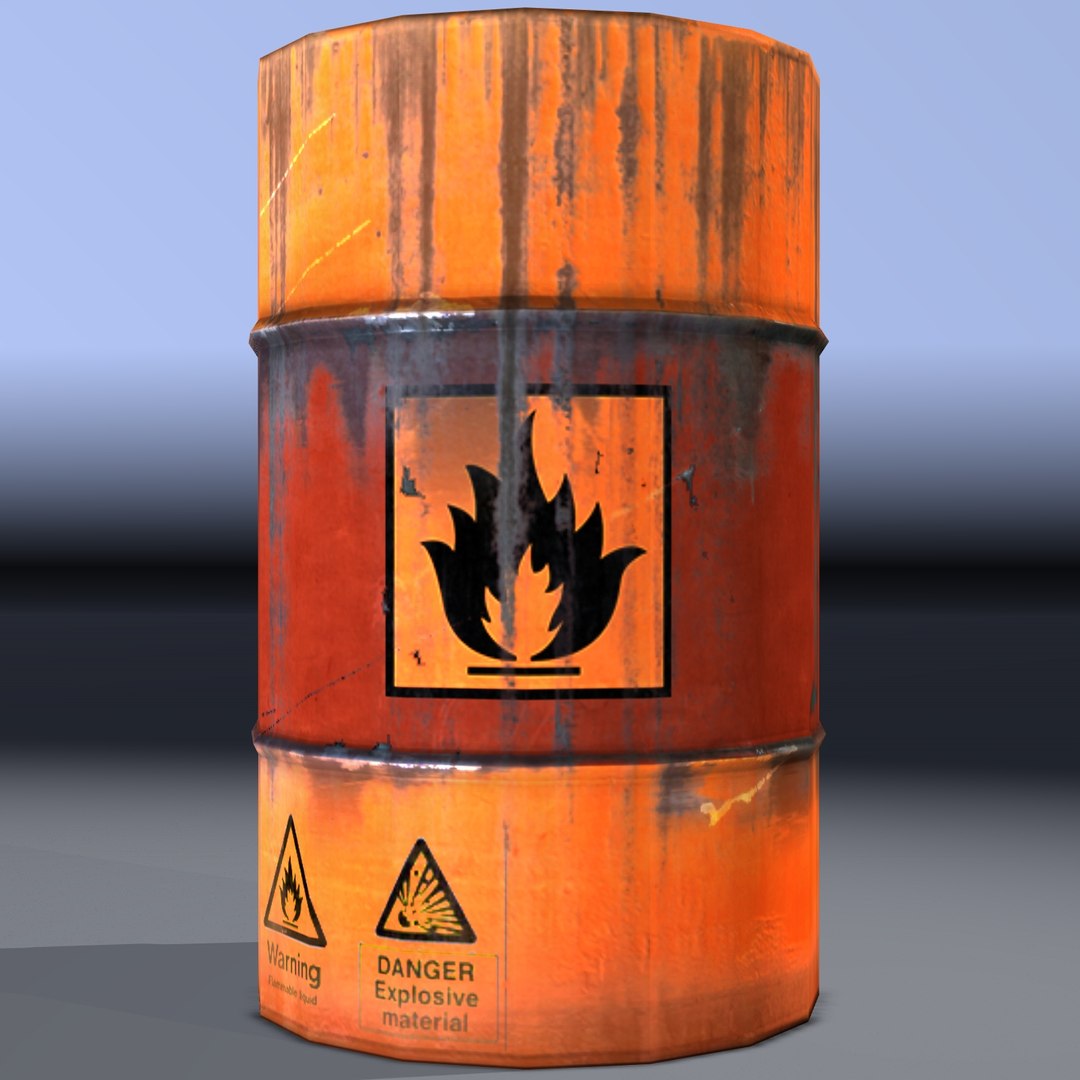 3d Barrel Flammable Explosive