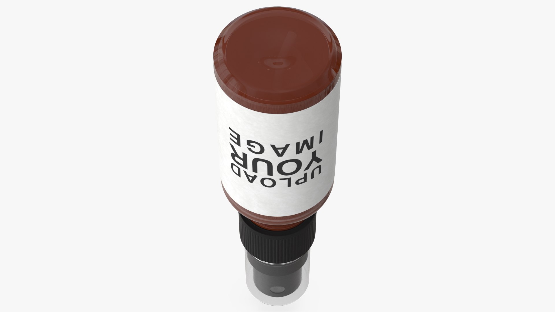 3D Spray Bottle Amber Glass Model - TurboSquid 1563352