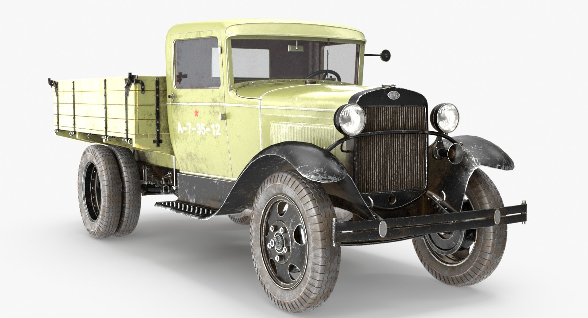 Gaz-aa Rig 3D Model - TurboSquid 1269791