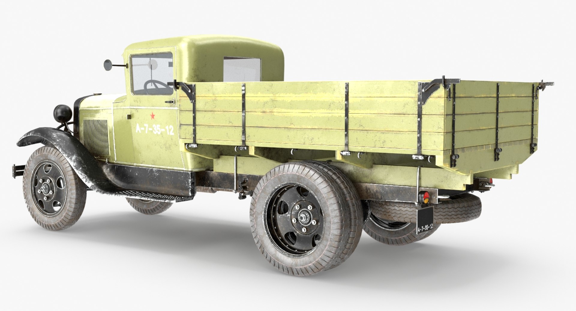 Gaz-aa Rig 3D Model - TurboSquid 1269791