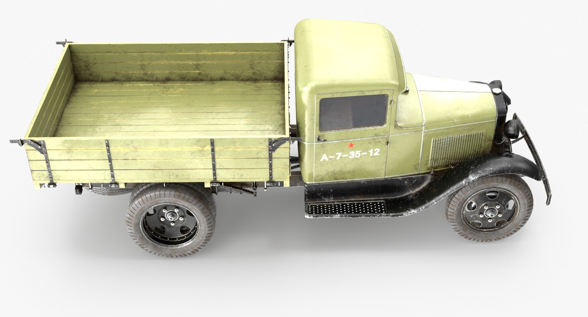 Gaz-aa Rig 3D Model - TurboSquid 1269791