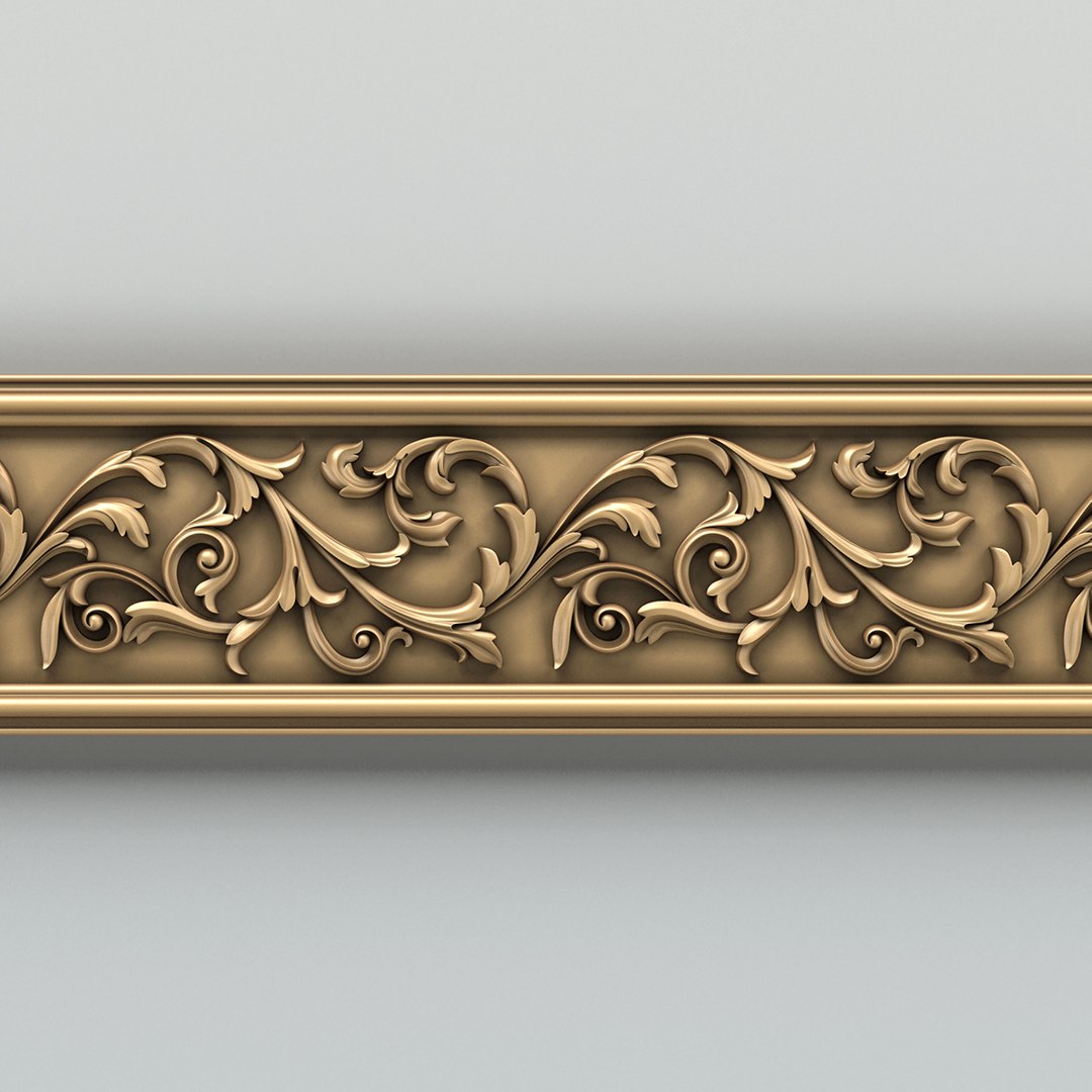 3d decorative molding model