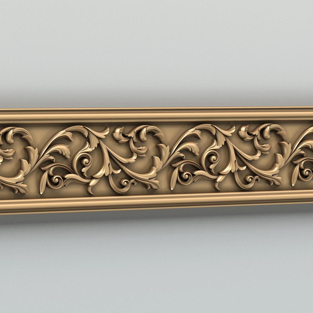 3d decorative molding model