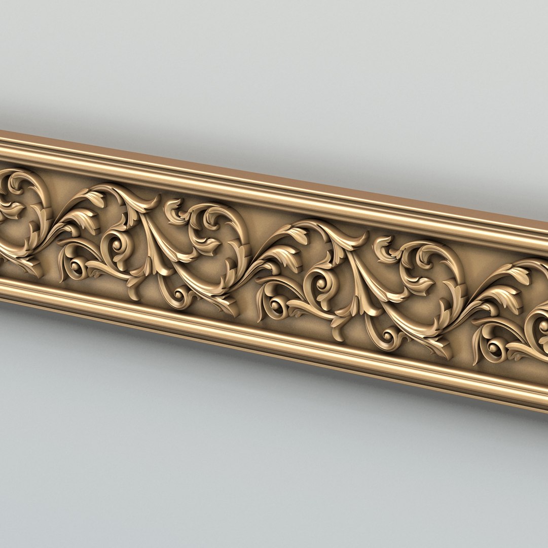 3d decorative molding model