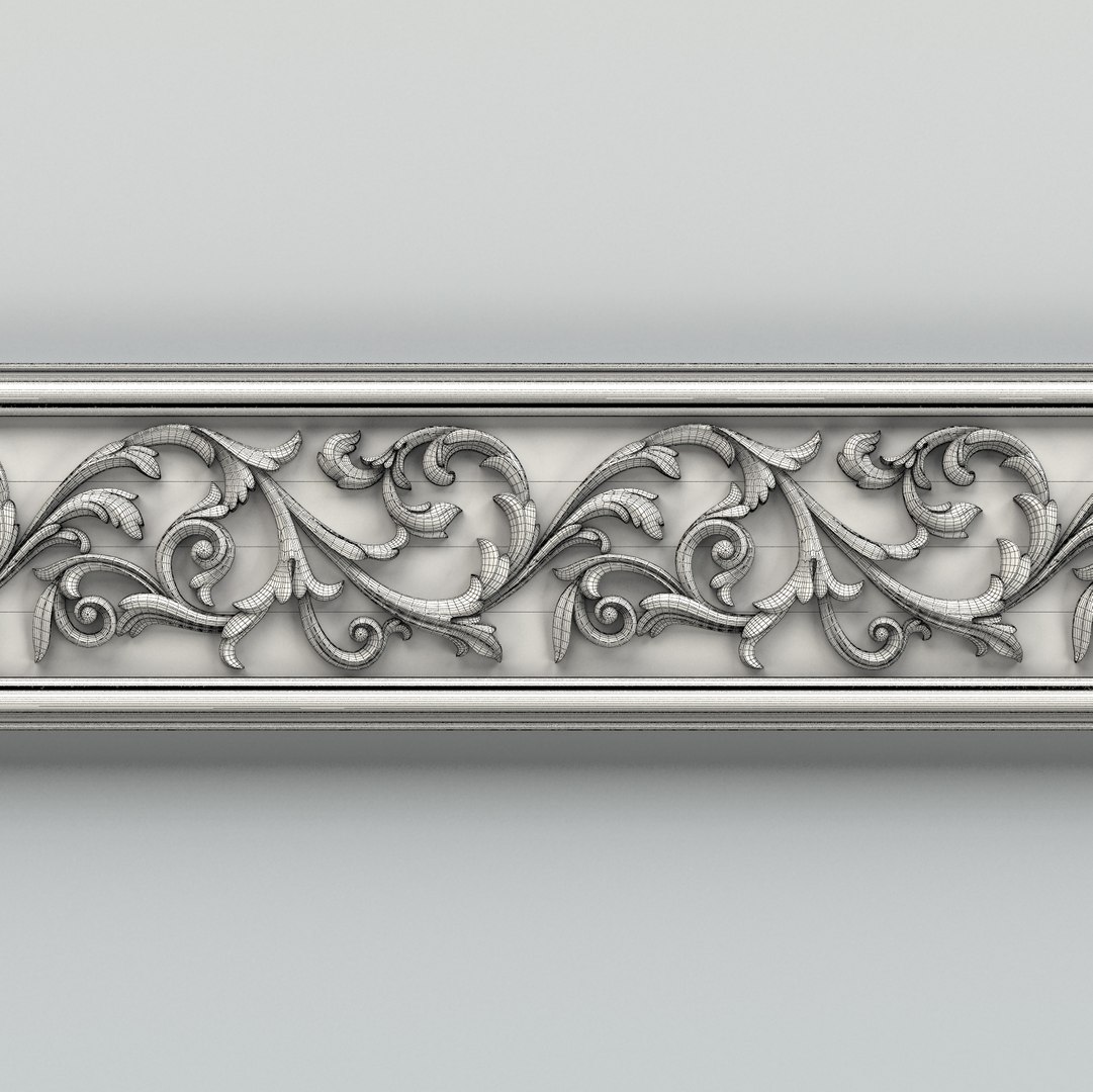 3d decorative molding model
