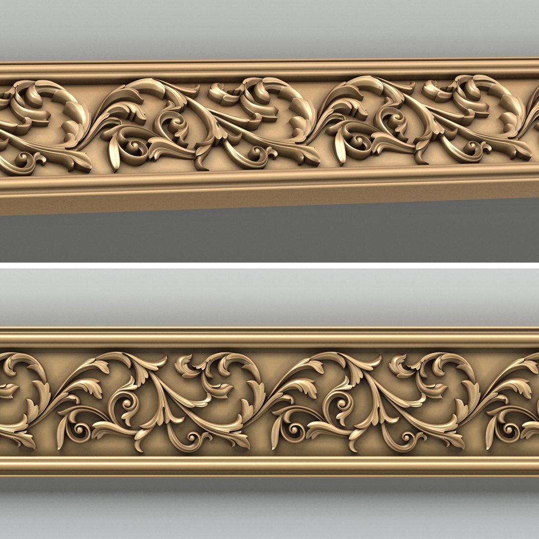 3d decorative molding model