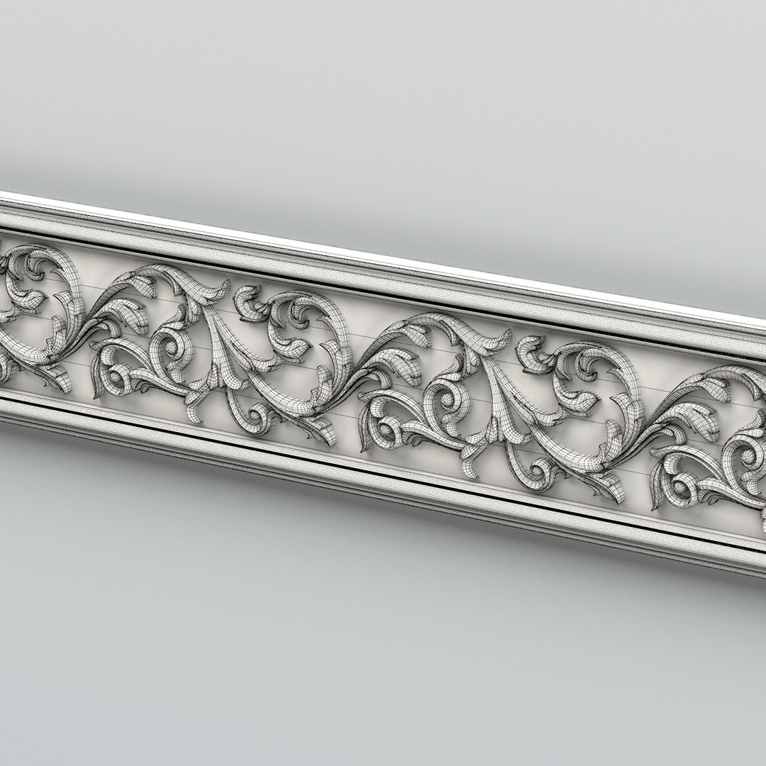 3d decorative molding model