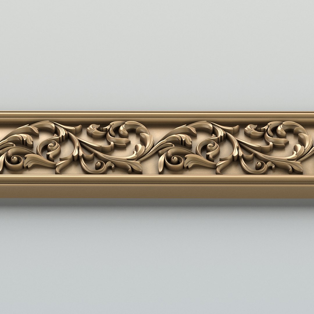 3d decorative molding model