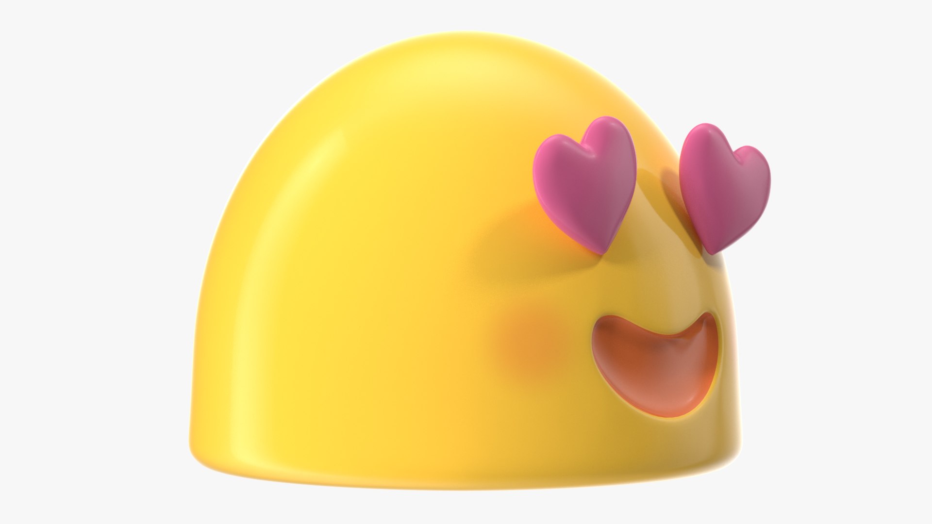 Heart Eyes Android Emoji 3D - TurboSquid 1823731