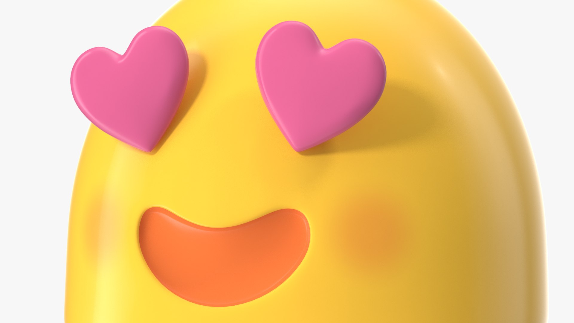 Heart Eyes Android Emoji 3D - TurboSquid 1823731