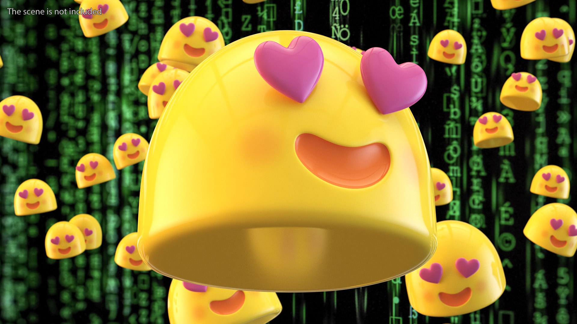 Heart Eyes Android Emoji 3D - TurboSquid 1823731