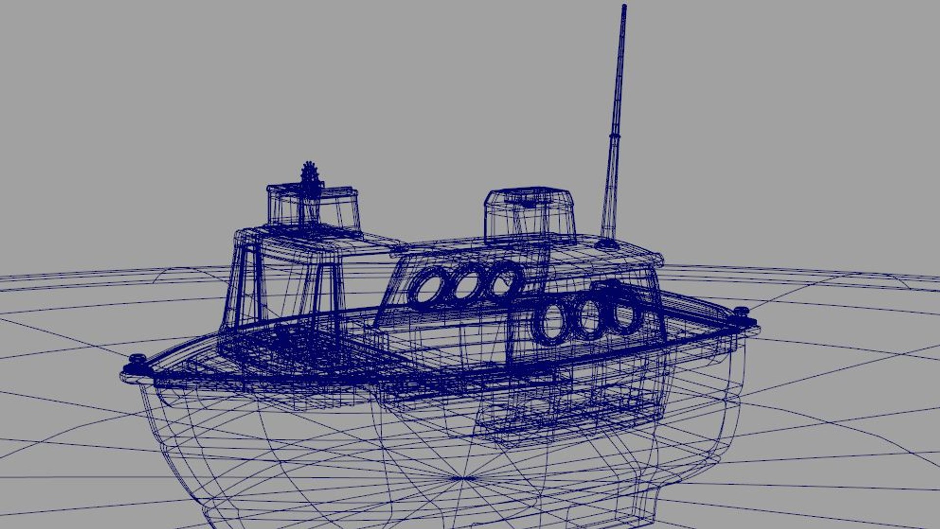 3D cartoon boat model - TurboSquid 1394628