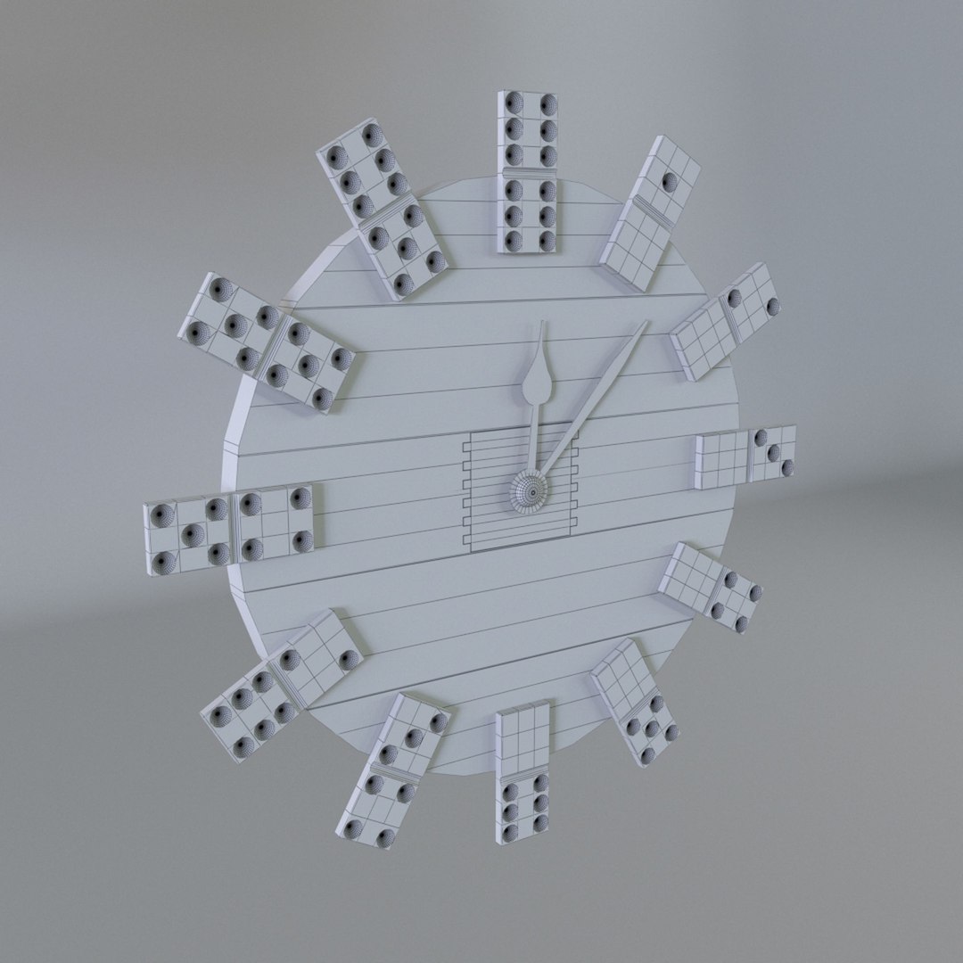 3D Model Domino Clock - TurboSquid 1956871