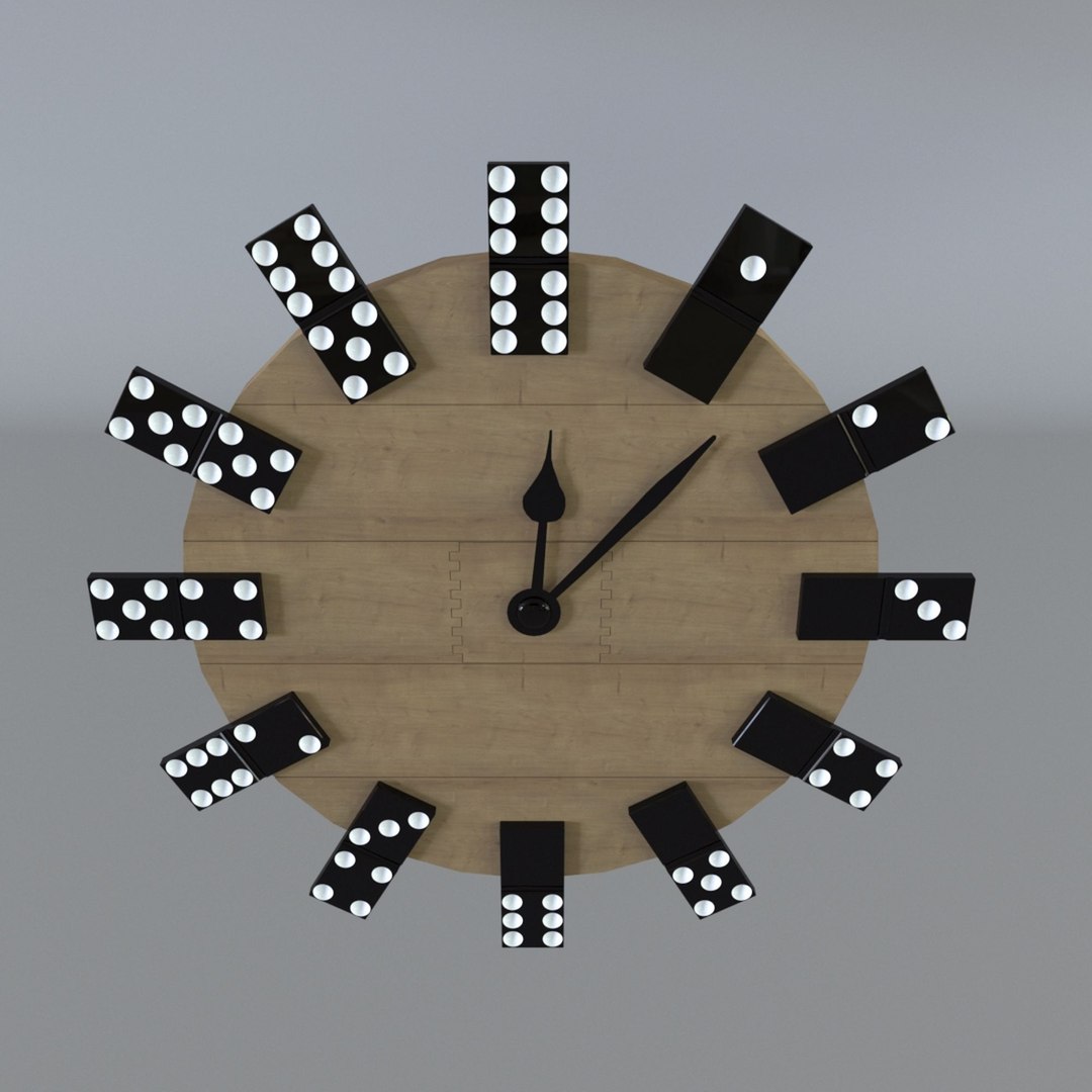 3D Model Domino Clock - TurboSquid 1956871