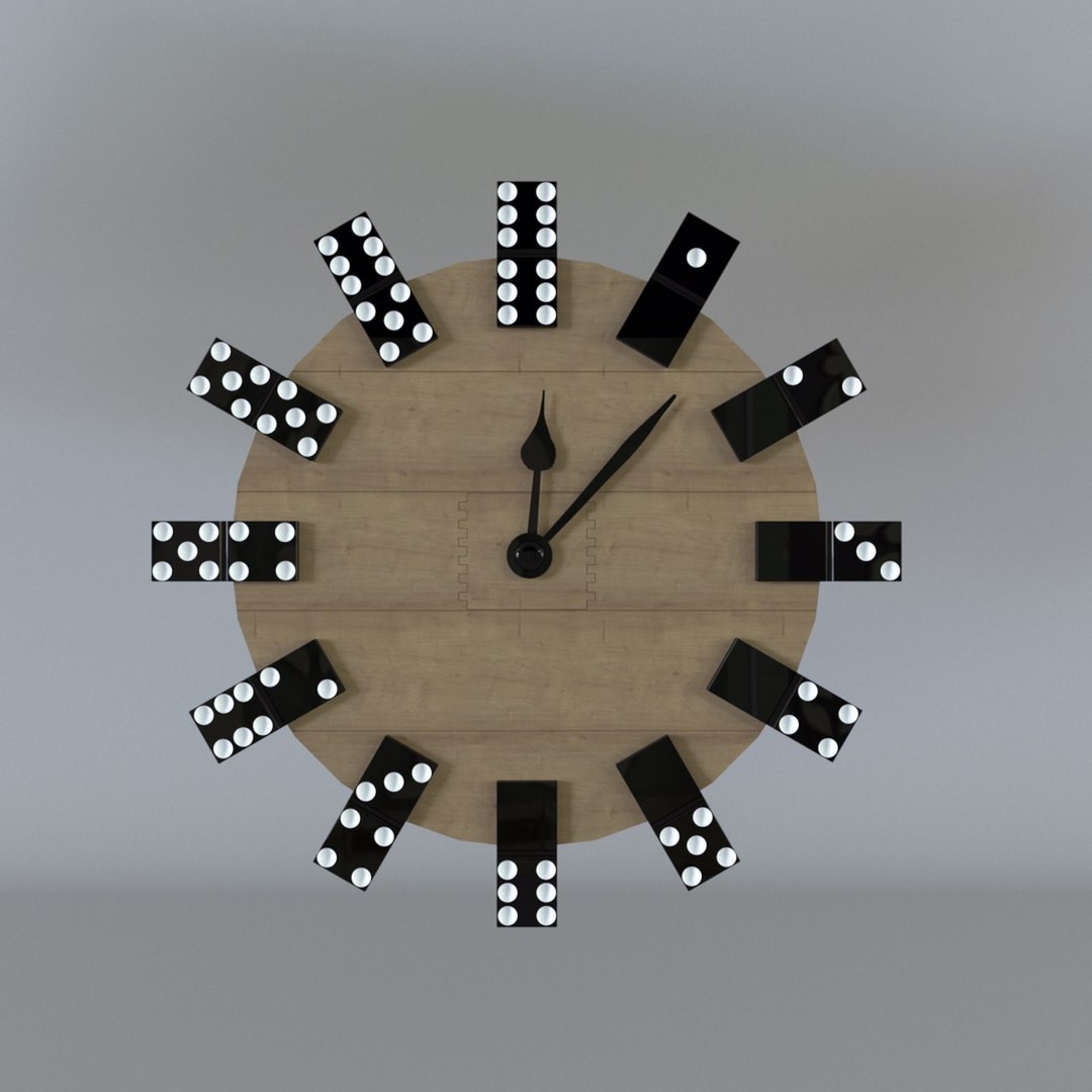 3D Model Domino Clock - TurboSquid 1956871