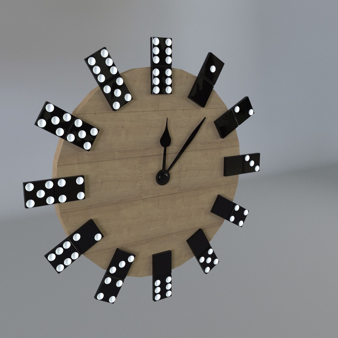 3D Model Domino Clock - TurboSquid 1956871