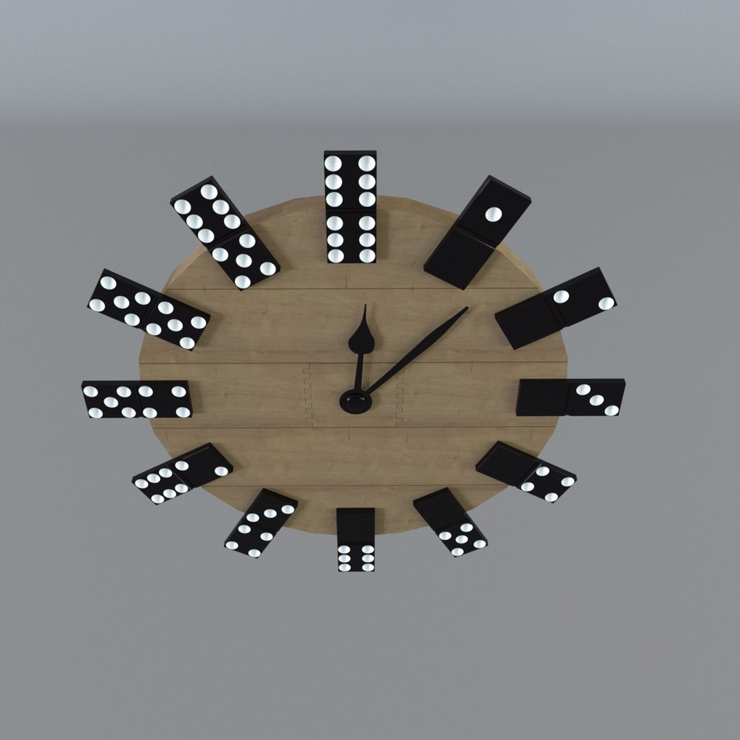 3D Model Domino Clock - TurboSquid 1956871