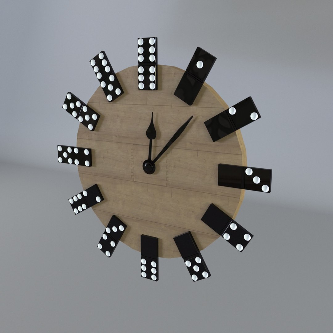 3D Model Domino Clock - TurboSquid 1956871