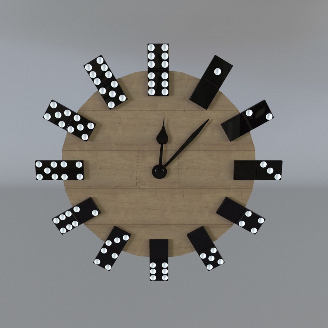 3D Model Domino Clock - TurboSquid 1956871