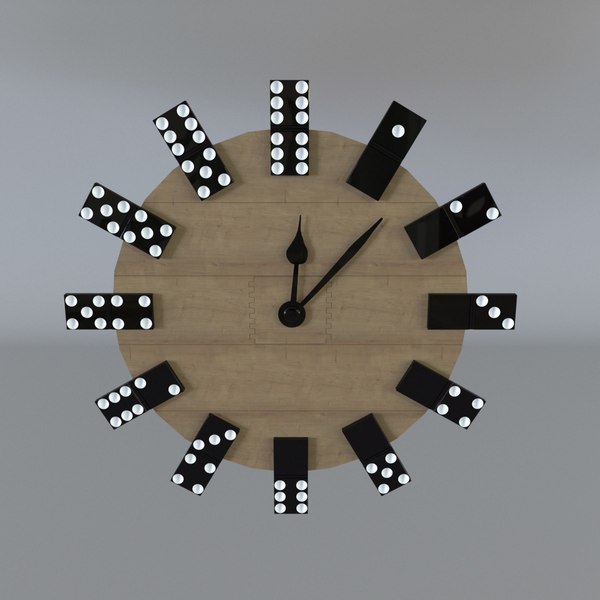 modelo 3d Domino Clock - TurboSquid 1956871