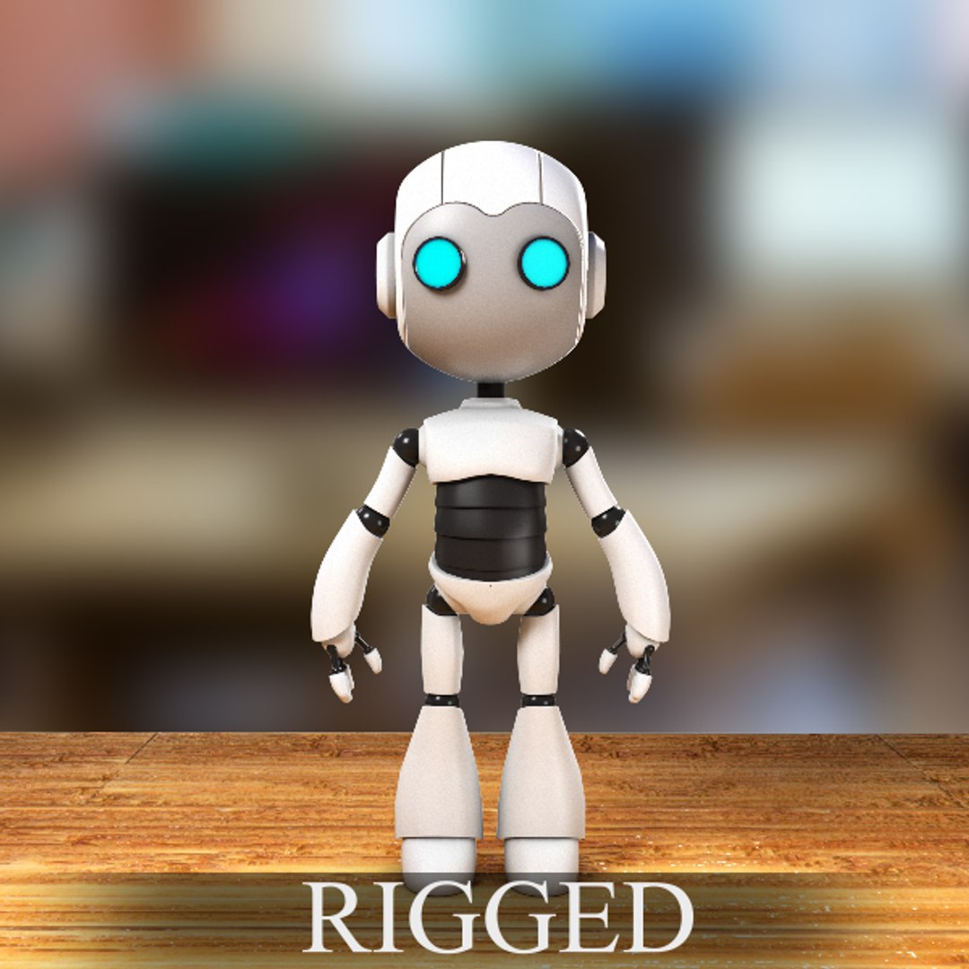 3D robot rigged character model - TurboSquid 1208889