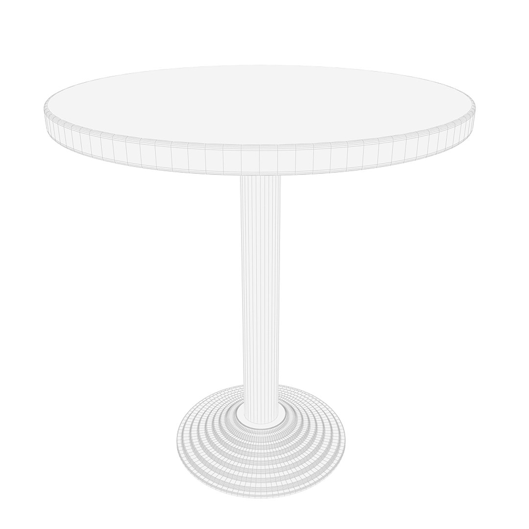 table cafe 3d max