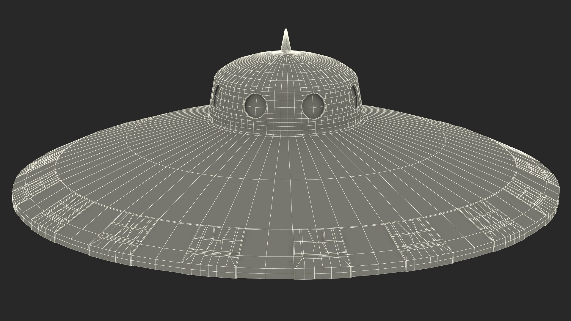 Fly Old UFO Ship Model - TurboSquid 2083866