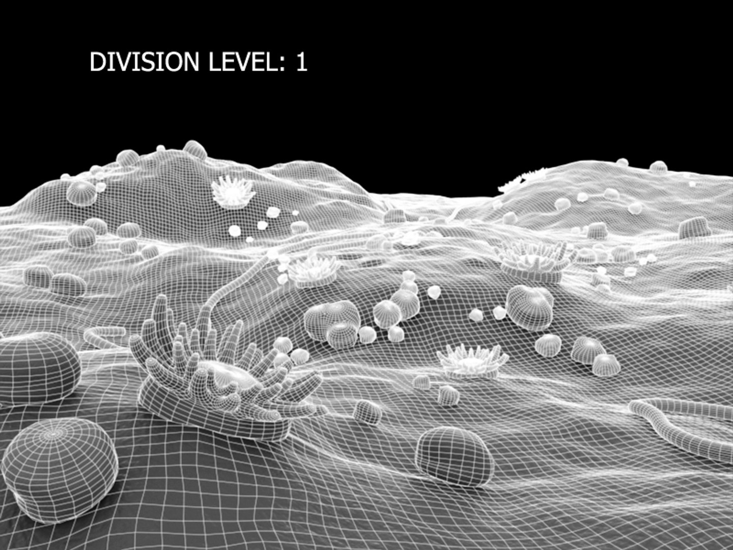 3d Microscopic Environment Bacteria Model