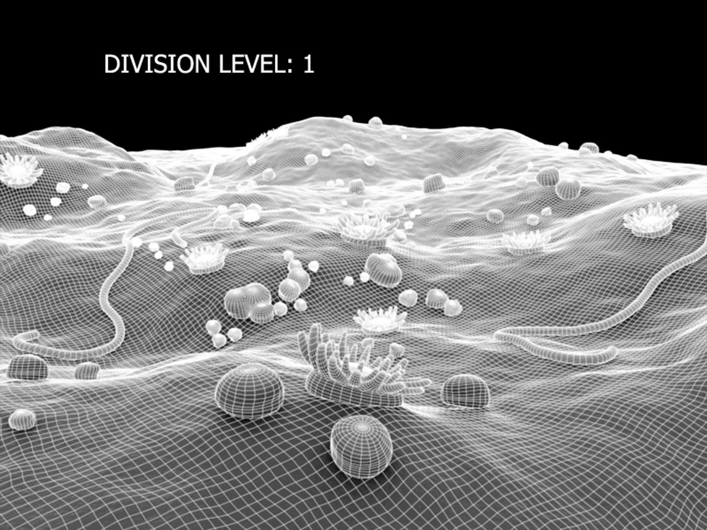 3d Microscopic Environment Bacteria Model